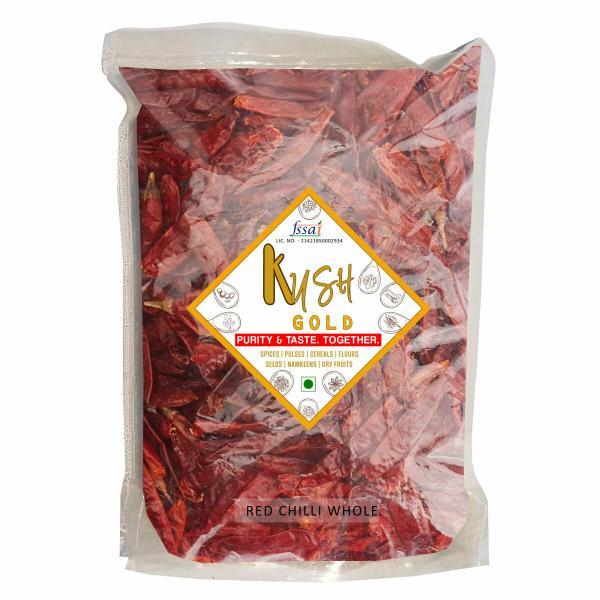 Kush Gold Khadi Mirchi (Stemless) / Dried Red Chilli Whole / Sabut Lal ...