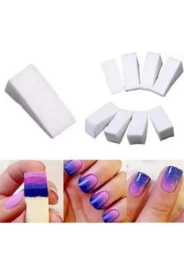 Sminakh Nail Art Ombre Sponge for Ombre Nail Designs Pack of 3 - JioMart