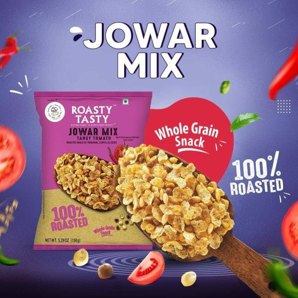 Roasty Tasty Roasted Jowar Mix Tangy Tomato Whole Grain Indian Snacks ...