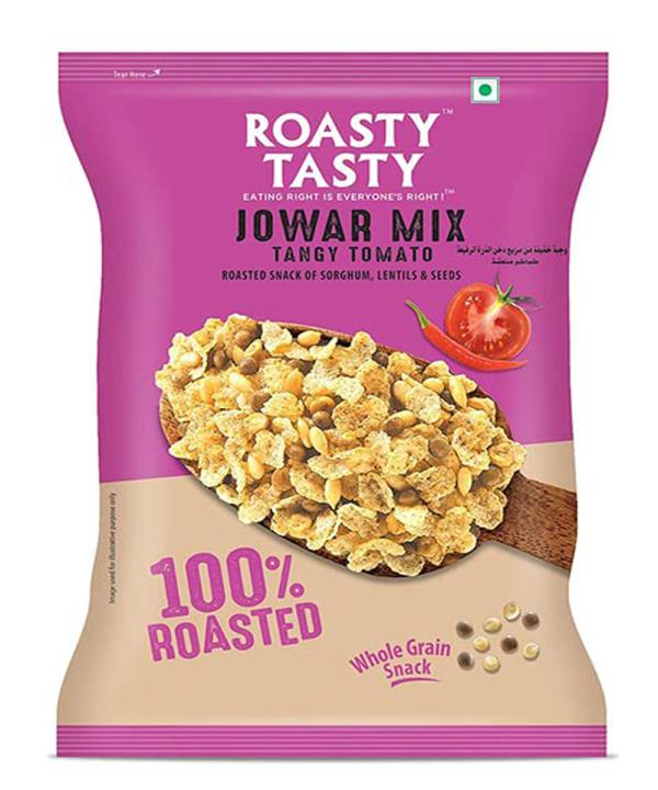 Roasty Tasty Roasted Jowar Mix Tangy Tomato Whole Grain Indian Snacks 200g - JioMart