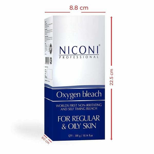 NICONI Face Oily and Regular Skin Oxygen Bleach-300 g (Blue) - JioMart