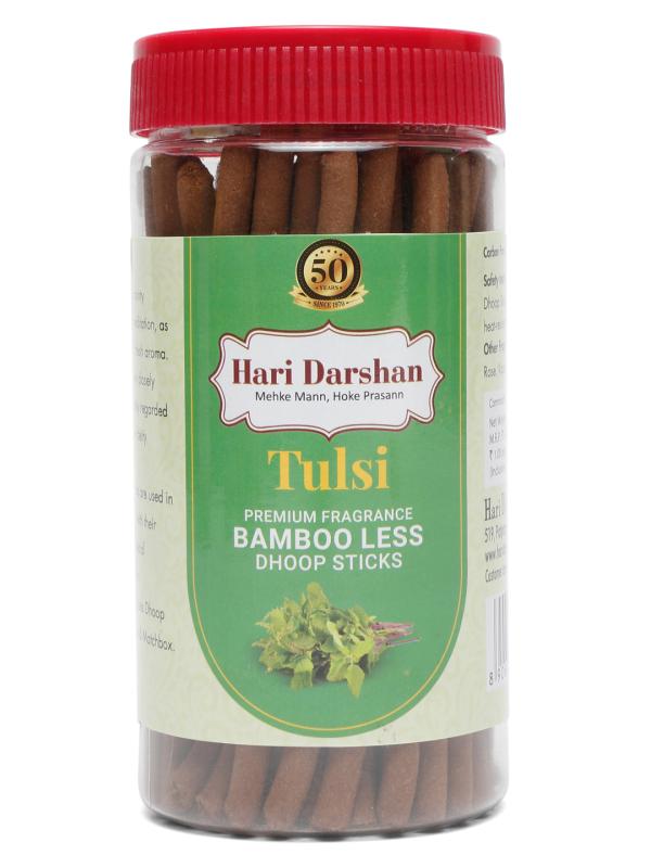 Hari Darshan Tulsi Bamboo Less Dhoop Sticks (Pack of 3, 125g Each ...