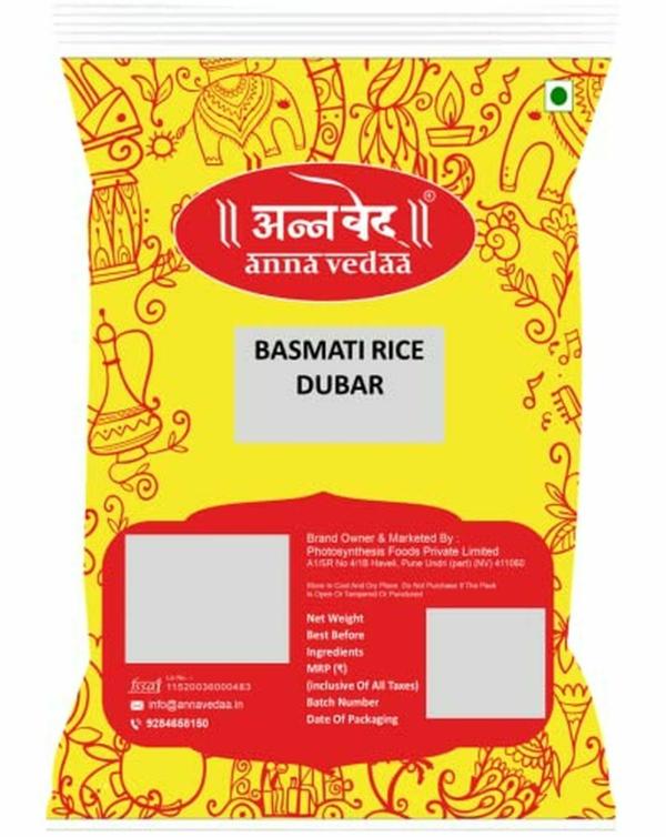 ANNA VEDAA Basmati Rice Dubar 1 kg ( Pack of 5) - JioMart