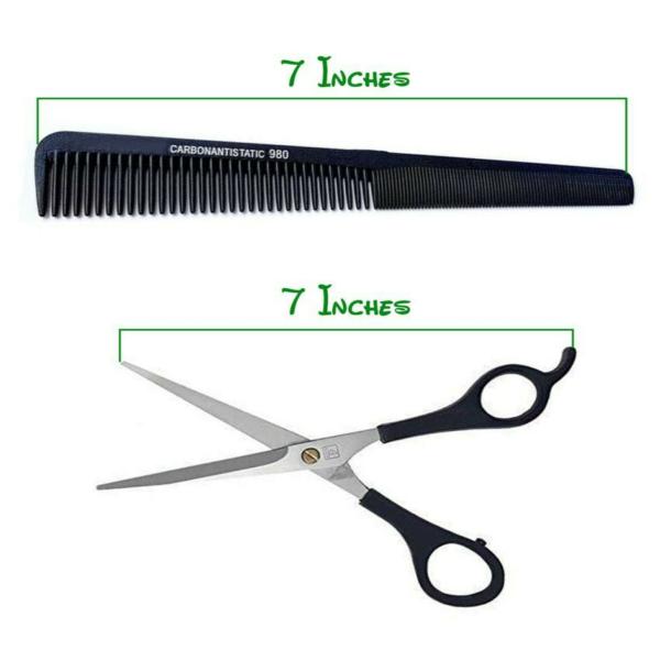 Dkuy Extra Fine Tooth Rattail Comb with Scissor - JioMart