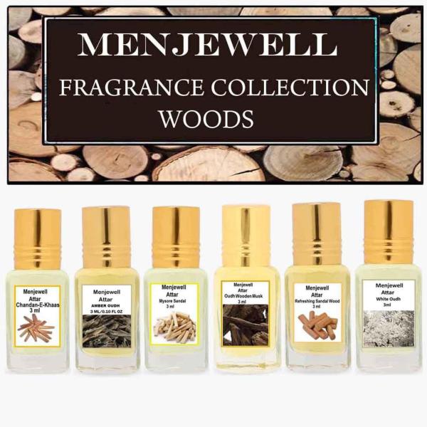 Menjewell Set Of 6 Attar Gift Pack (6 x 3 ml) Long Lastings Attar For ...