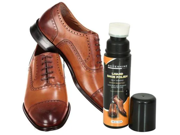 Shoeshine Liquid shoe polish (Pack of 2) All color / neutral leather ...