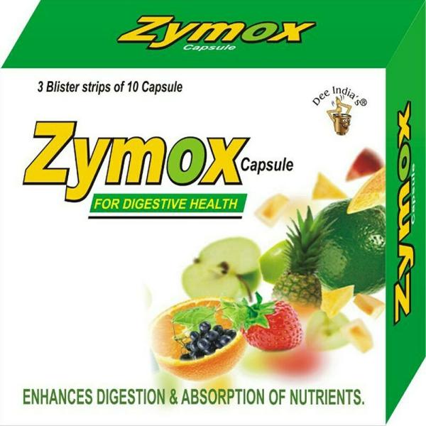 DEE INDIA HERBALS Zymox Capsules (1 X 10 Capsules) Per Pack (Pack of 3 ...