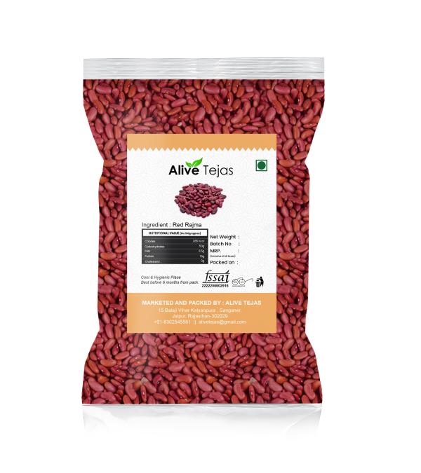 Alive Tejas Red Rajma 1000Gm (Pack Of 1) Red Kidney Bean Rajma - JioMart