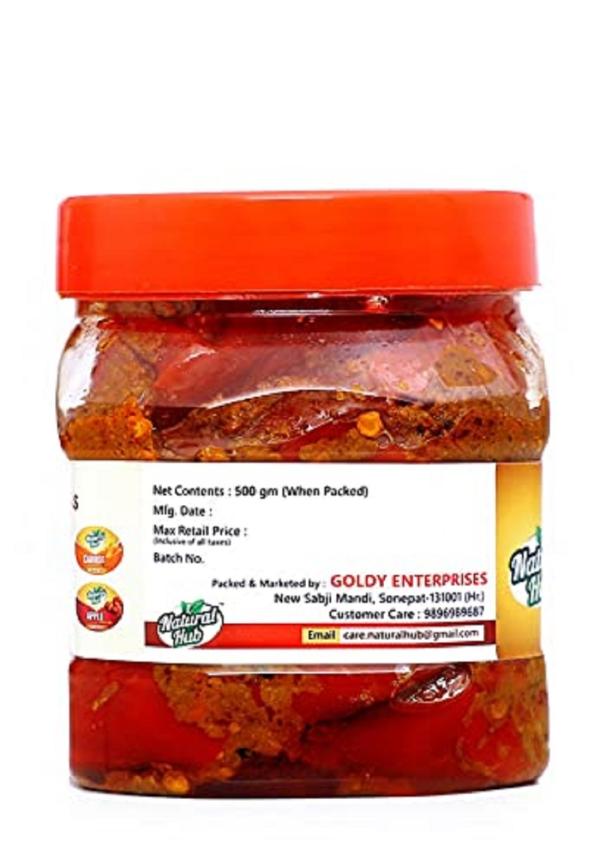 Natural Hub Homemade Mother Recipe Red Chilli & Lemon Pickel Combo 500 ...