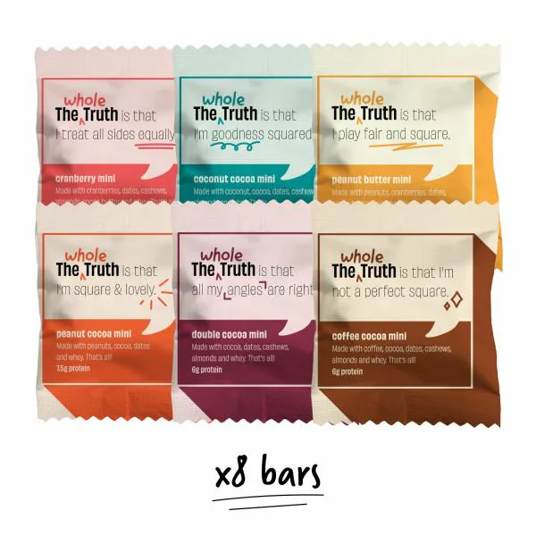 The Whole Truth Protein Bar Minis The Everyone Party All-in-One Pack of ...