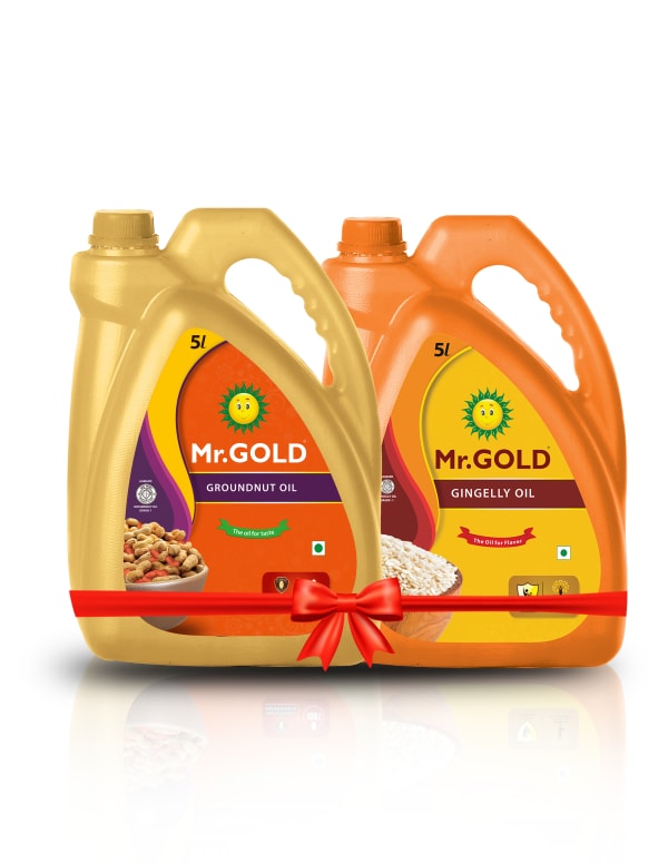 Mr.Gold Healthy Duo Combo Pack ( Filtered Groundnut Oil 5L + Cold ...