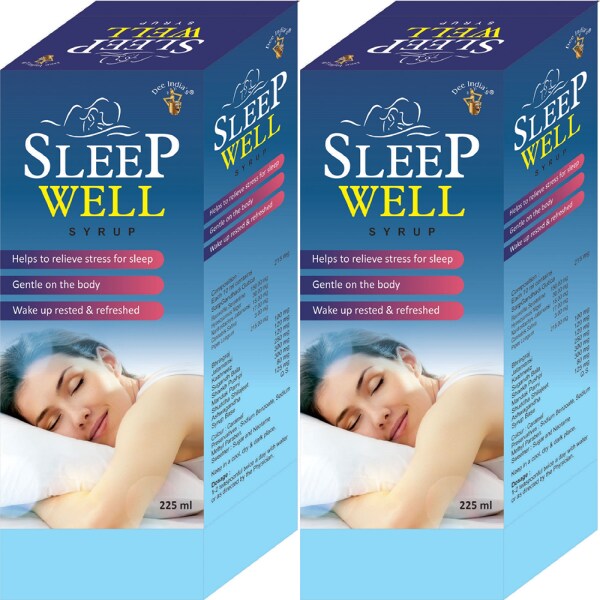 DEE INDIA HERBALS Sleep Well Syrup (225 ml) Combo Pack of 2 (Pack of 2 ...