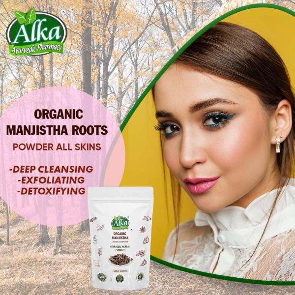 Alka Ayurvedic Pharmacy - 100% Pure & Organic Manjistha Powder- 100 gm ...