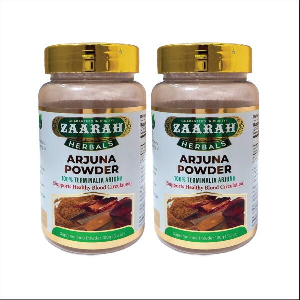 Zaarah Herbals Natural Arjuna Powder 100gms - Pack of 2 - JioMart