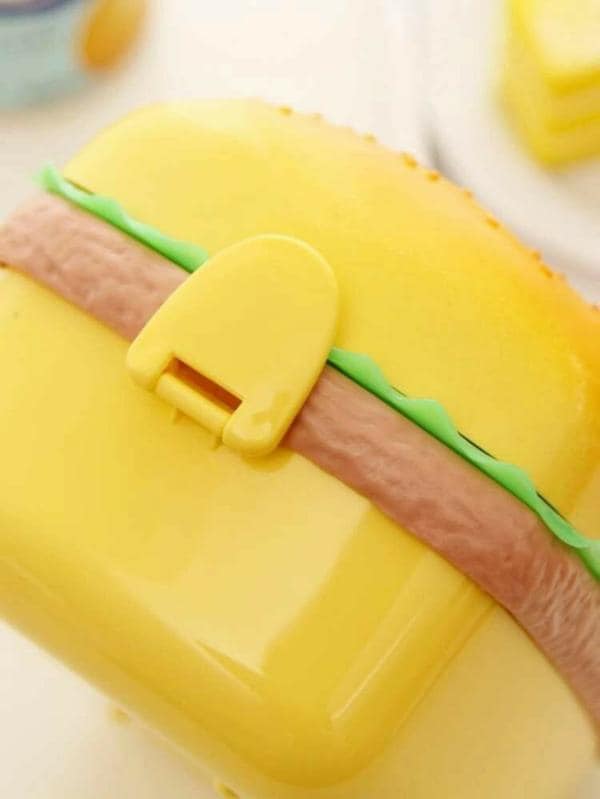 Sanjary Multicolor Plastic Burger Shape Lunch Box Containers Lunch Box ...
