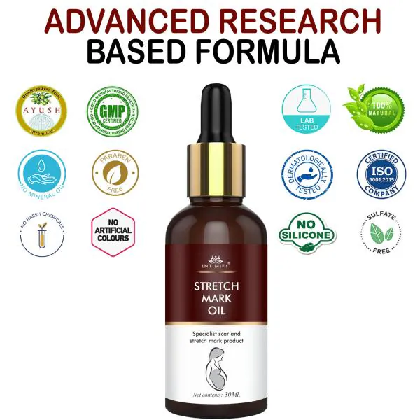 Intimify Stretch Mark Oil Removes Stretch Marks & Scars, Stretchy Skin ...