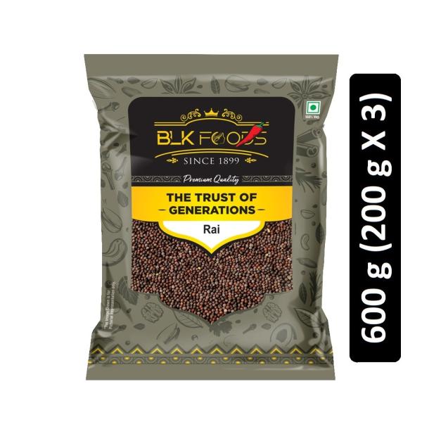 BLK Foods Daily Rai (small mustard seeds) 600g (3 X 200g) - JioMart