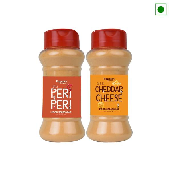 Popcorn & Company Peri Peri, Cheddar Cheese Instant Seasoning Mix Combo ...