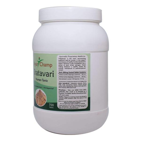 Ayur Champ Shatavari - 700 Tablets - JioMart