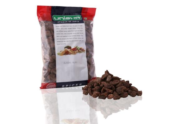 Unisha Cardamom Black Whole Elaichi (Badi Elaichi, Sabut Elaichi) (400g ...