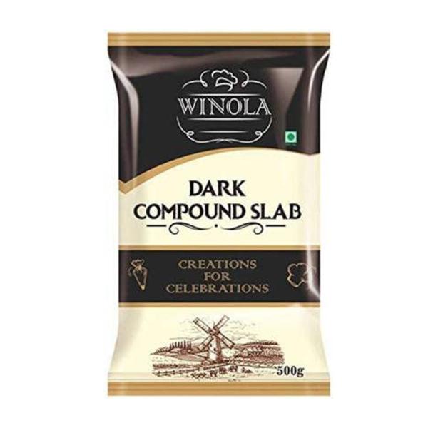 Winola Dark Compound Slab- Dark Baking Chocolate Bar for chocolate ...