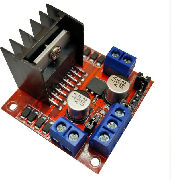 Acronix Motor Driver L298N With Heat Sink Plastic Power Supply ...
