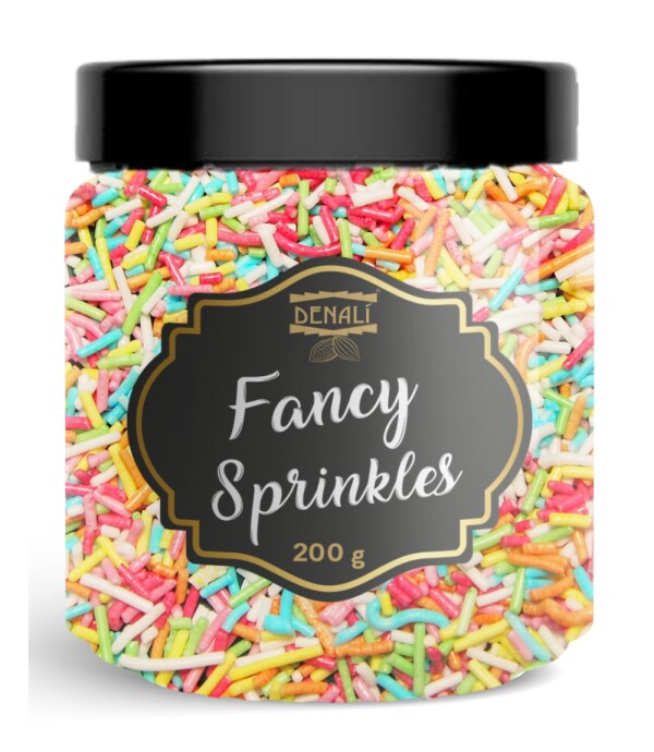 Denali Rainbow Sprinkles|Fancy Strands |Vermicelli |Cake, Ice Cream ...