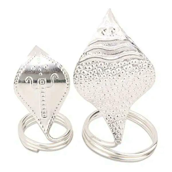 Osasbazaar Silver Sheshnaag Naag For Pooja/Festival (Pack of 2) - JioMart