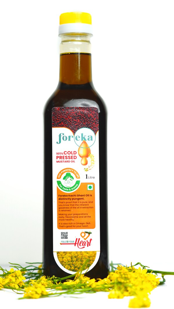 MUSTARD OIL 1L COLD PRESSED/WOOD PRESSED /KACHI GHANI , 100% NATURAL ...