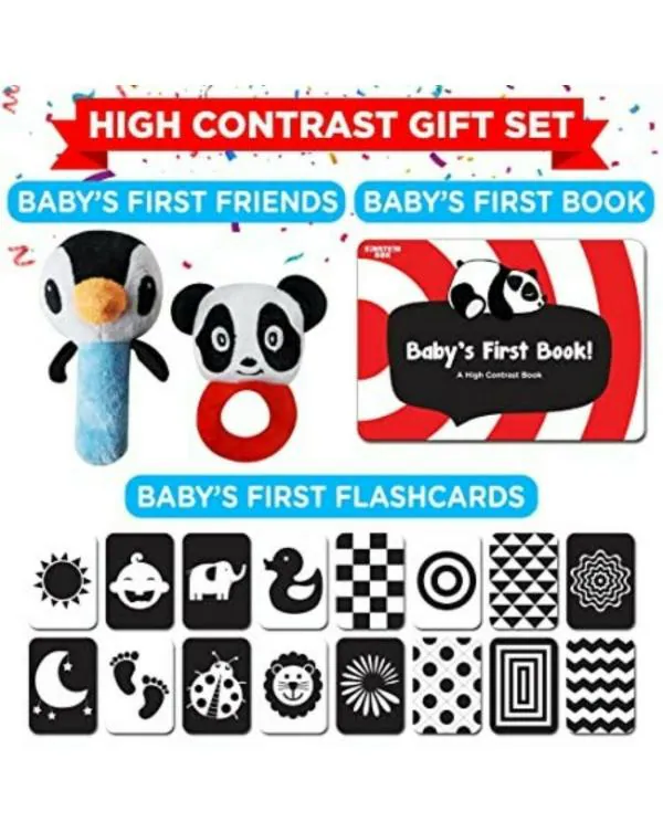 Einstein Box Multicolor Gift Set of Rattles High Contrast Books And ...