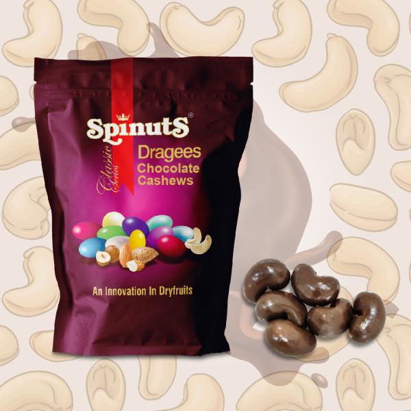 Spinuts Chocolate Cashews Dragees - 250 g - JioMart