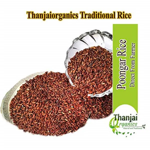 Thanjai Organics Poongar Rice 3Kg | 1500g X 2 |Poongar Hand Pounded ...