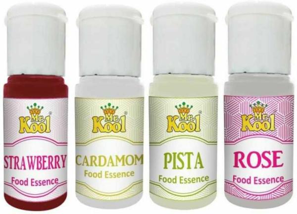 Mr.Kool Liquid Flavouring Food Essence | Cardamom,Strawberry,rose,pista ...