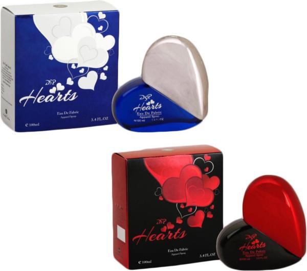 DSP Red & Blue Heart Eau De Parfum For Men And Women - 200 ml, Pack Of ...