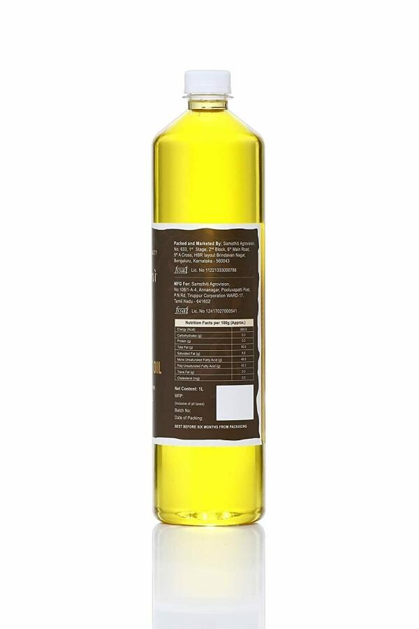 Samagni COLD PRESSED Groundnut Oil, Peanut Oil 1L - JioMart