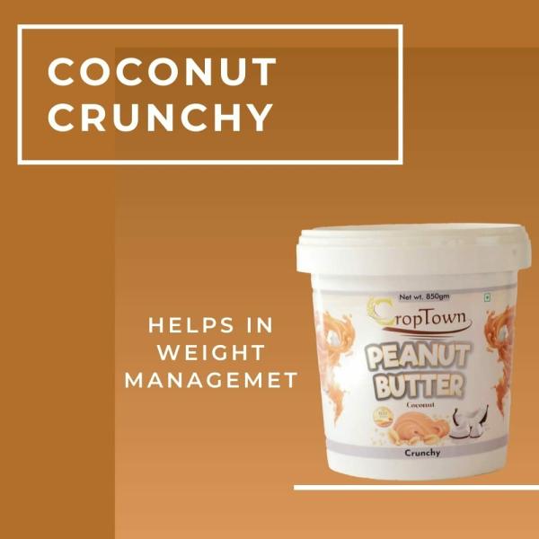 CropTown Coconut Crunchy Peanut Butter 850 Grams - JioMart