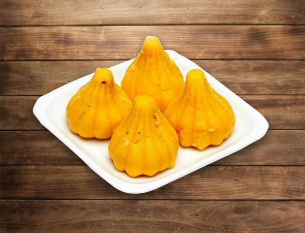 Punjabi Ghasitaram Kesari Mawa Modak with Free Ganesh Idol.(400gms ...