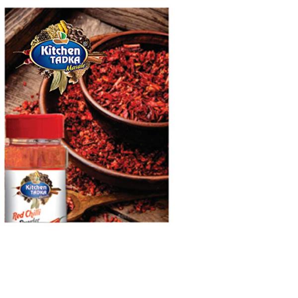 KITCHEN TADKA |Chilli Flakes|Red Chilli Flakes|Easy Store Bottle/Pack ...