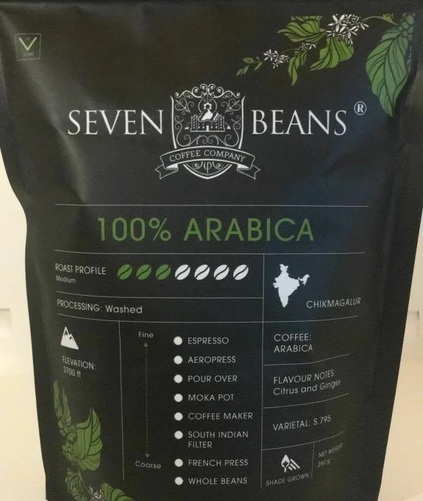 Seven Beans Coffee Company "100% Arabica" | Medium Roast| Gourmet ...