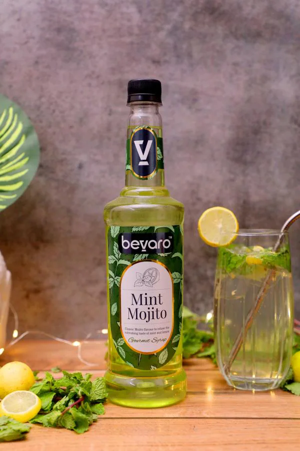 BEVARO Mint Mojito Syrup, 750 ml Refreshing Gourmet Syrup for Mocktails ...