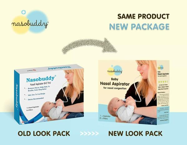 Nasobuddy Yellow Baby Nasal Aspirator (0-5 years) The Snotsucker Cold ...