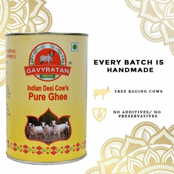Nav.gavyamrut A2 Pathmeda Cow Ghee 1L | Traditionally Churned | 100% ...