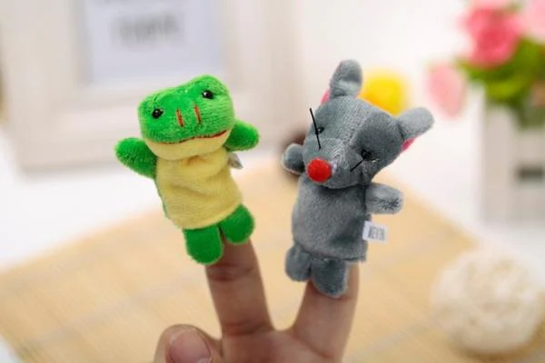 Kuhu Creations Supreme 4 pcs (Random) Animal Puppets Baby Story Telling ...