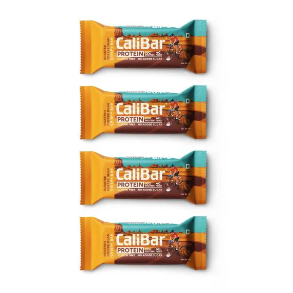 CaliBar 10g Protein Bar Roasted Coffee Bean Crispy Bar (Pack of 4 ...