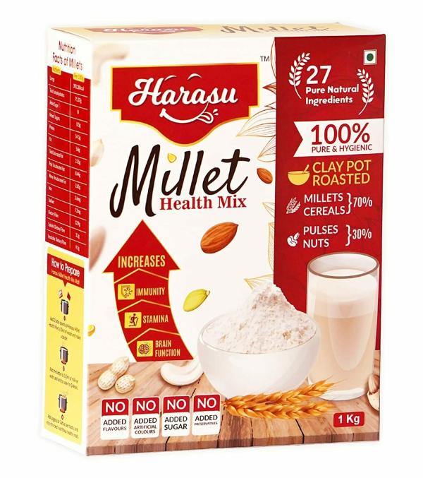 Harasu Multi Millet Health Drink Mix powder 500 gram - JioMart