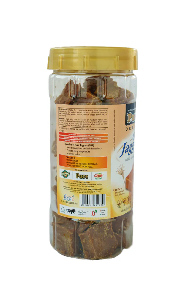 Pure Jaggery Handy Cube & Powder Combo Pack of 2 (Jaggery Cube 500gm ...