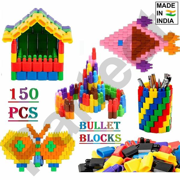 Parteet Bullet Building Blocks Set for Kids || Multicoloured ...