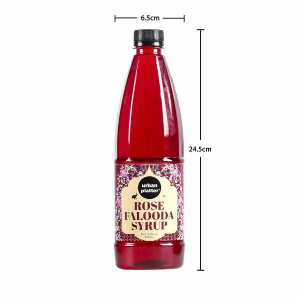 Urban Platter Rose Falooda Syrup, 700ml - JioMart