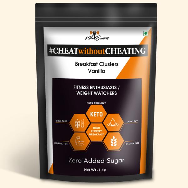 Kilobeaters - High Protein Breakfast Clusters - Vanilla - 200 gm 1 ...