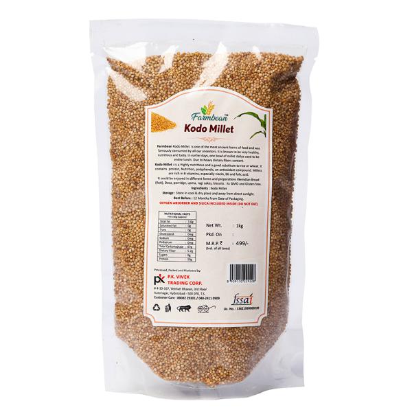Farmbean Kodo Millet 6KG (Kodra / Varagu / Arikelu / Hark / Varigu ...